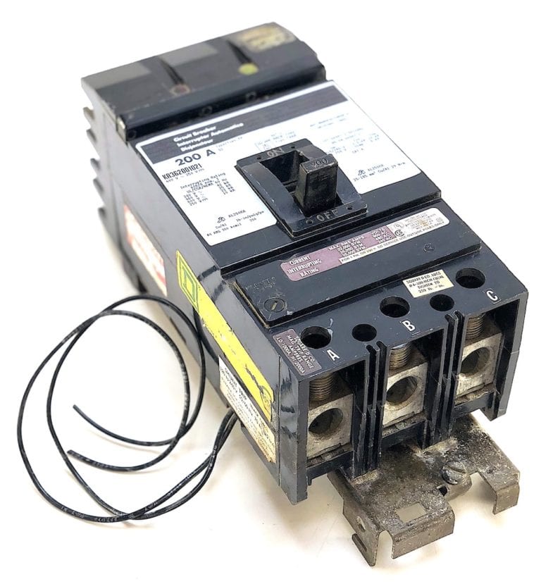 Square D KA362001021 3 Pole 200 Amp 600Vac I-Line Breaker w/Shunt ...