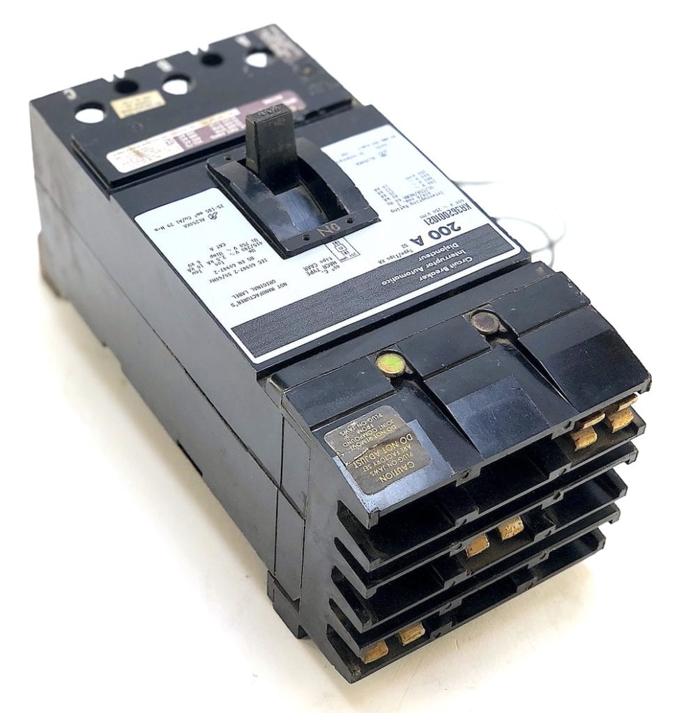 Square D KA362001021 3 Pole 200 Amp 600Vac I-Line Breaker w/Shunt ...