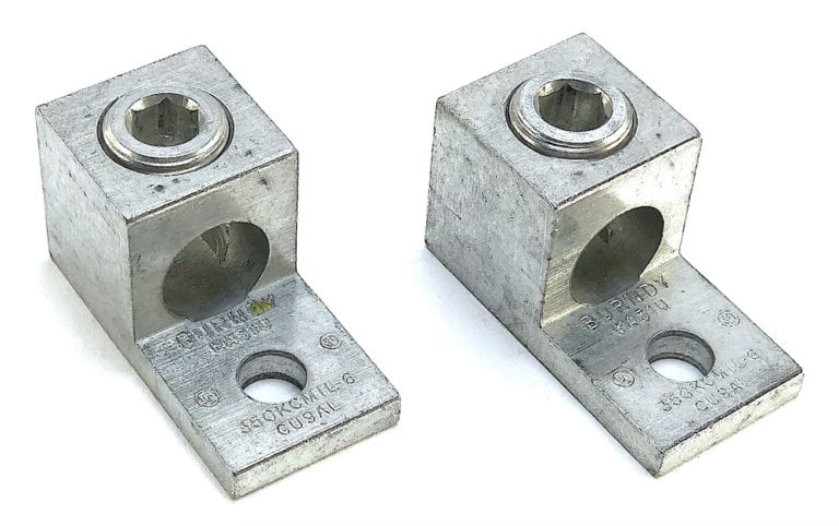 Burndy KA31U CU9AL 350KCMIL-6 Lugs (Set of 2) | Electrical Power and ...
