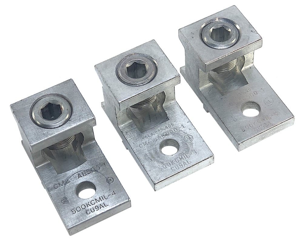 CMC AB500-1 500KCMIL-4 CU9AL Lugs (Set of 3) | Electrical Power and ...