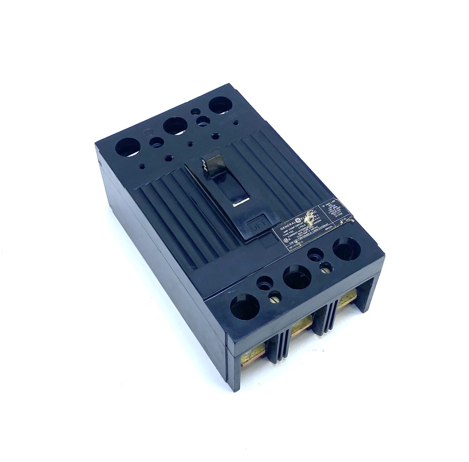 ABB T4N250 SACE Tmax 3P 250A 600V Breaker w/250A Plug + 24V Shunt