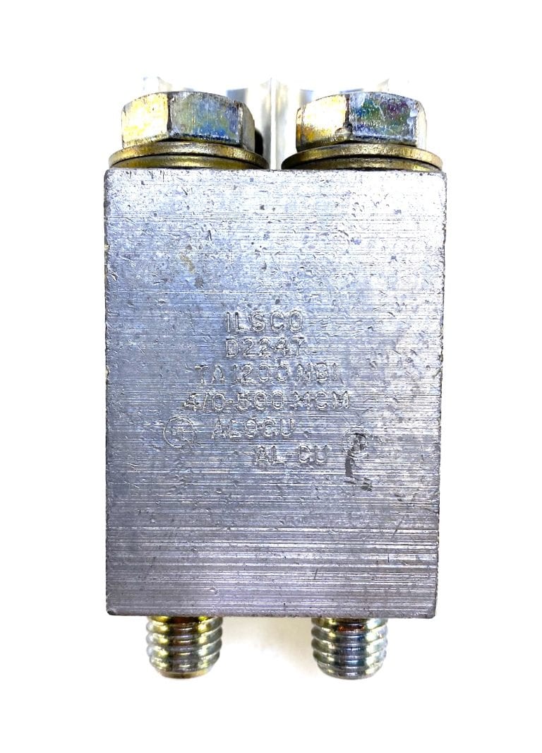 ILSCO TA1200NB1 D2247 AL9CU 4/0-500MCM Lug w/Inserts + Bolts