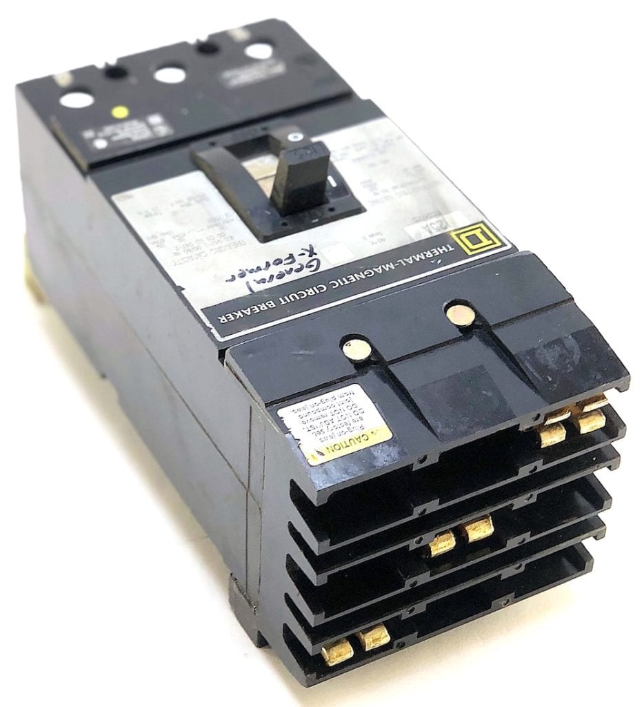 Square D KC34125 3 Pole 125 Amp 480 Vac I-Line Circuit Breaker