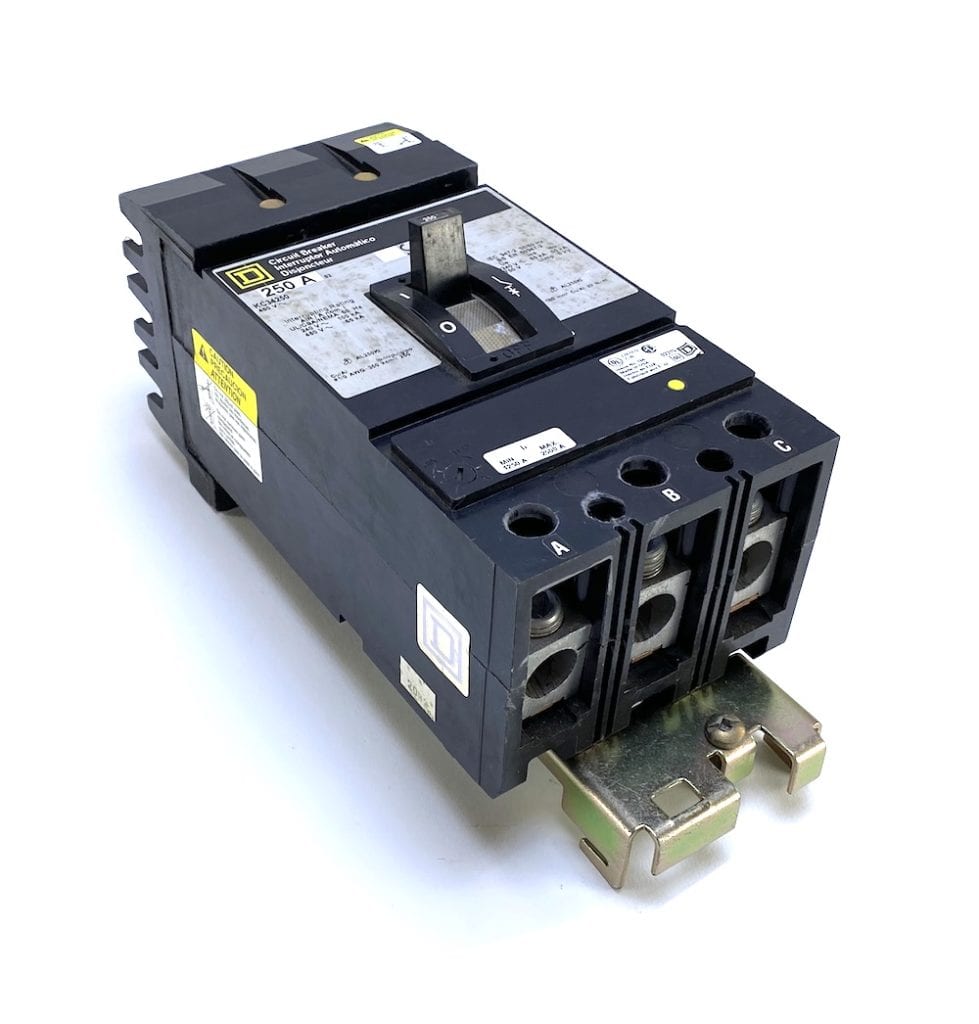 Square D KC34250 3 Pole 250 Amp 480 Vac I-Line Circuit Breaker ...