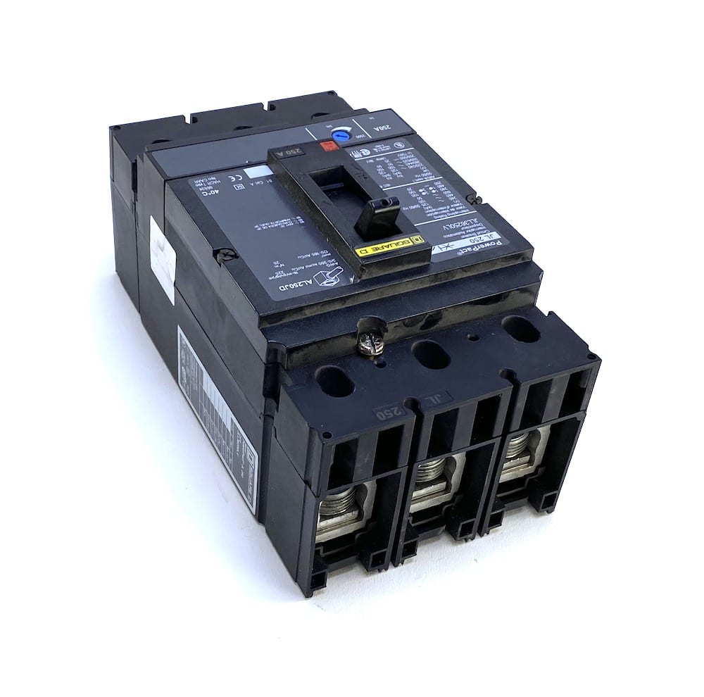 Square D JLL36250LV 3 Pole 250 Amp 600V PowerPact Circuit Breaker ...
