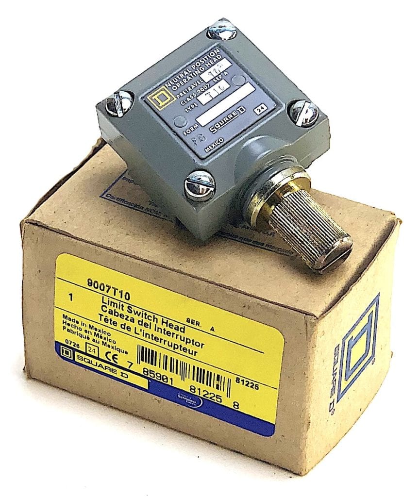 Square D 9007T10 Pretravel 10˚ Type T10 Limit Switch Head (NIB ...