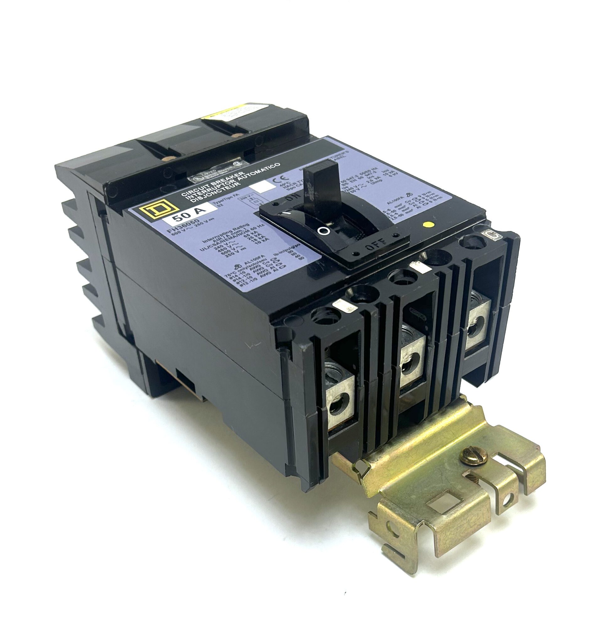 Square D FH36050 3 Pole 50 Amp 600 Vac Circuit Breaker | Electrical ...