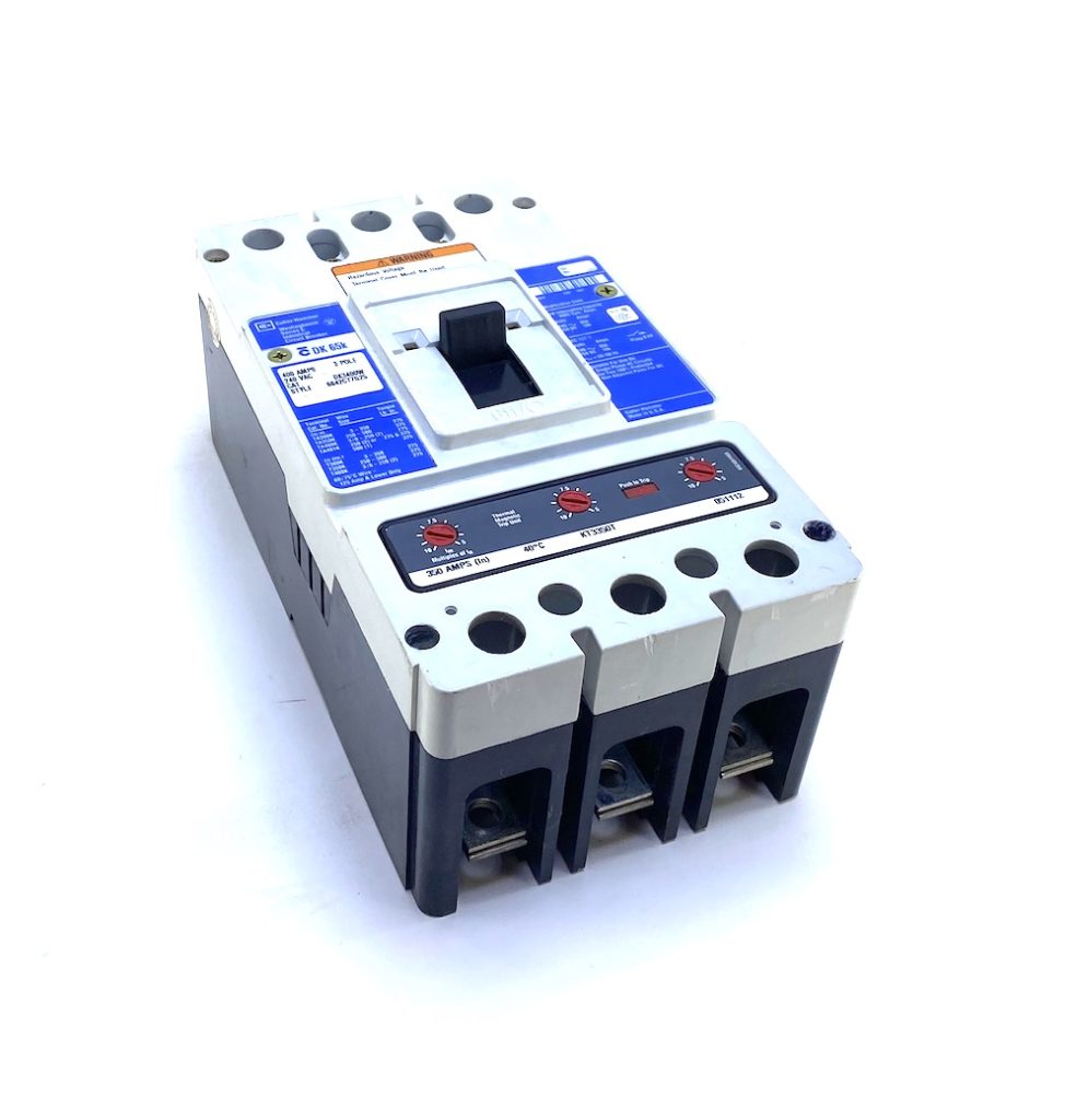 Cutler Hammer DK3400W 3 Pole 400 Amp 240 Vac Breaker w/350A Trip