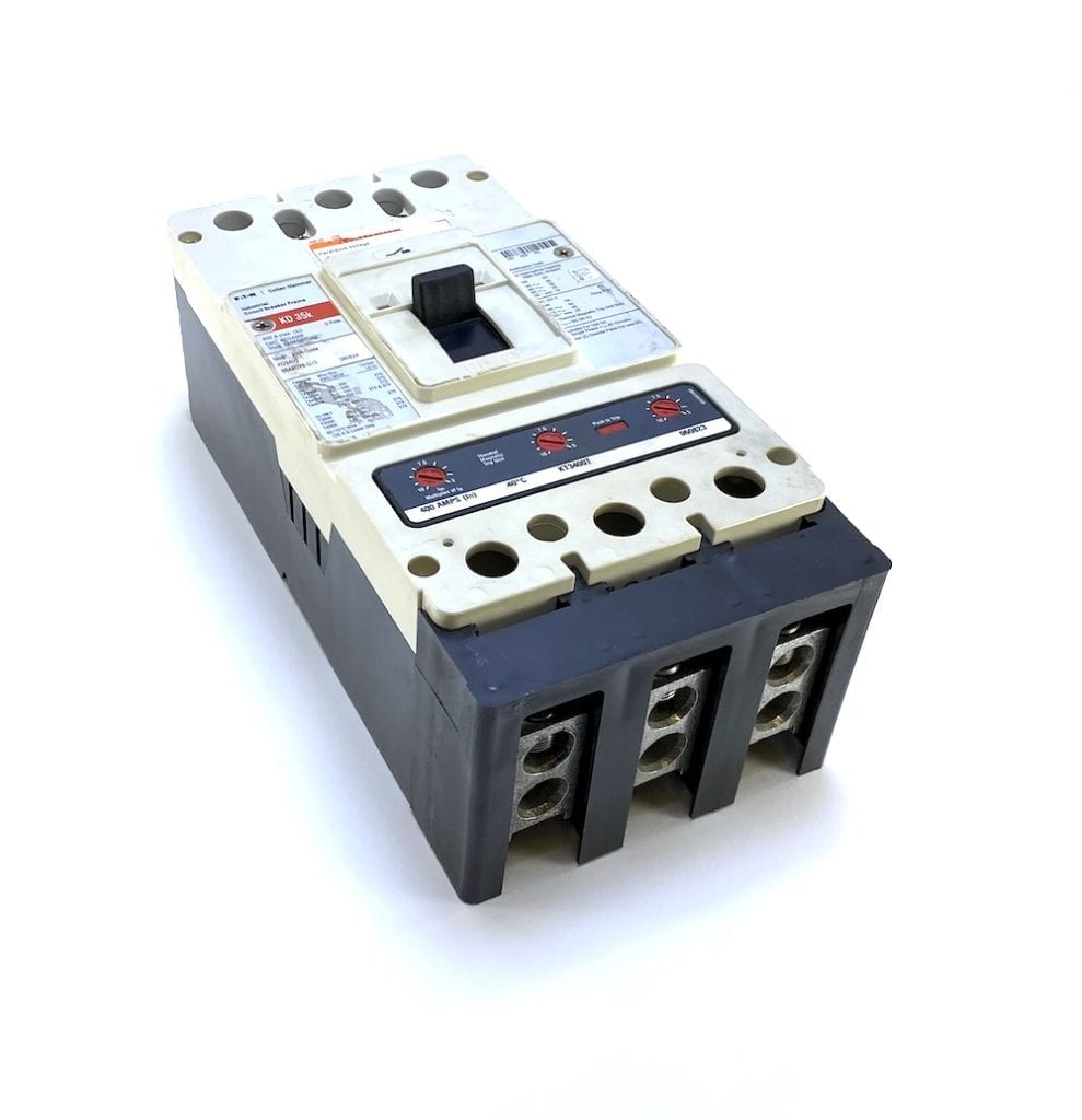 Cutler Hammer KD3400F 3 Pole 400 Amp 600 Vac Breaker w/400A Trip