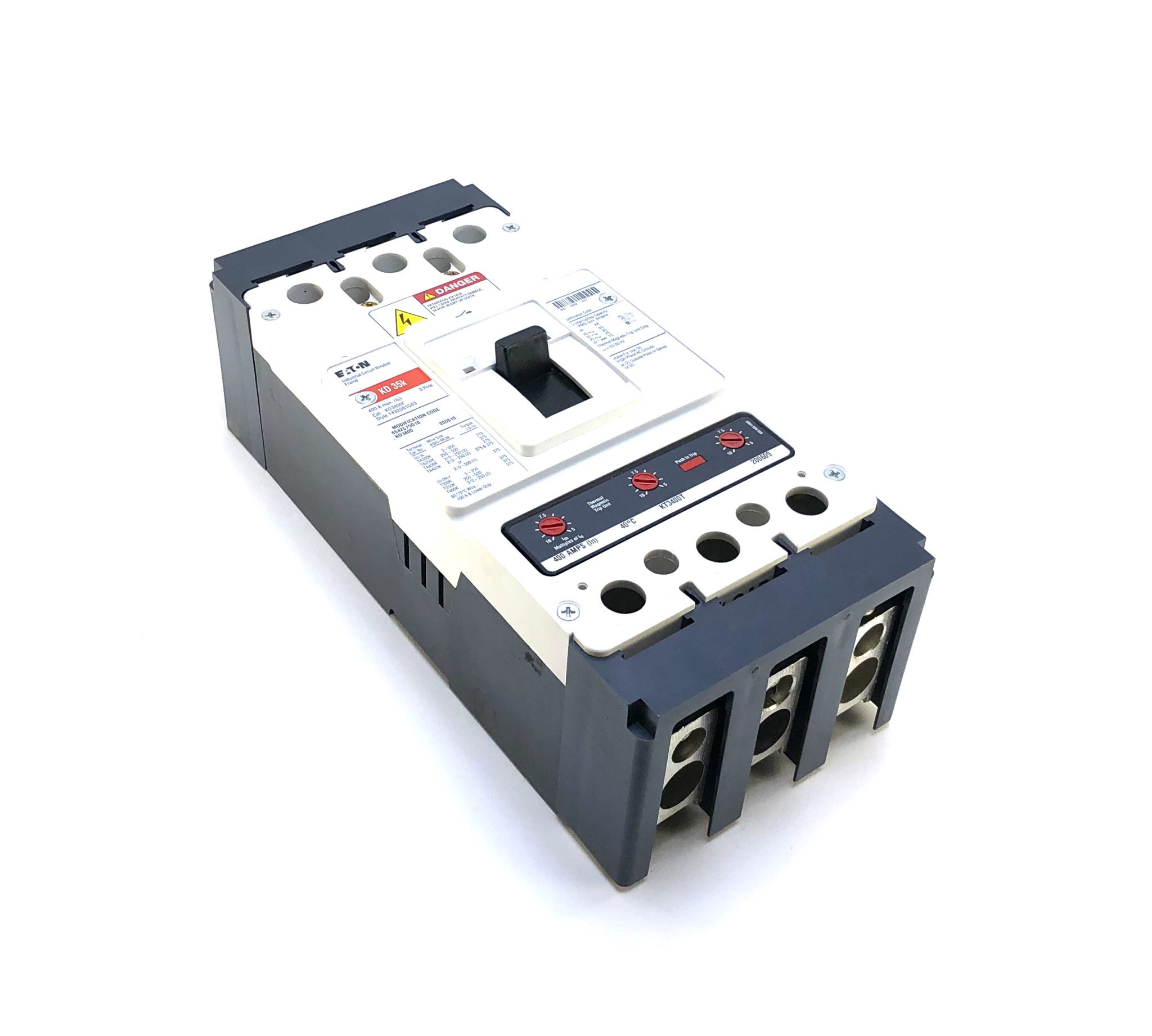 Eaton KD3400F 3Pole 400Amp 600V Breaker w/400A Trip (New Surplus)