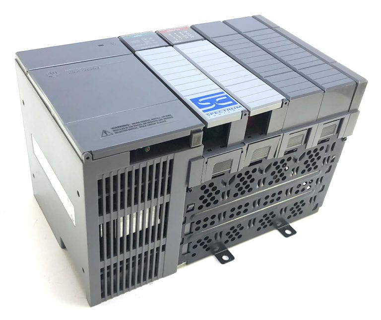 Allen Bradley 1746-P2 SLC 500 Power Supply w/4-Slot Rack + 2 Mod ...