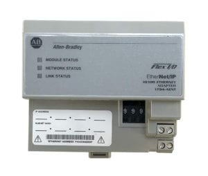 Allen Bradley 1794-AENT Flex I/O Ser B 10/100 Ethernet Adapter w/Cable ...
