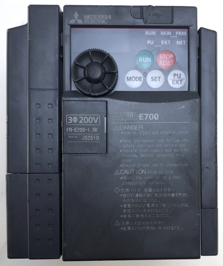Mitsubishi Electric FR-E720-1.5K 3 Phase 240 Vac Inverter | Electrical ...