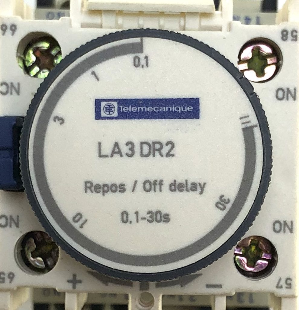 Telemecanique LA3DR2 0.1-30 Sec Off Delay Timer Head w/120 Vac ...