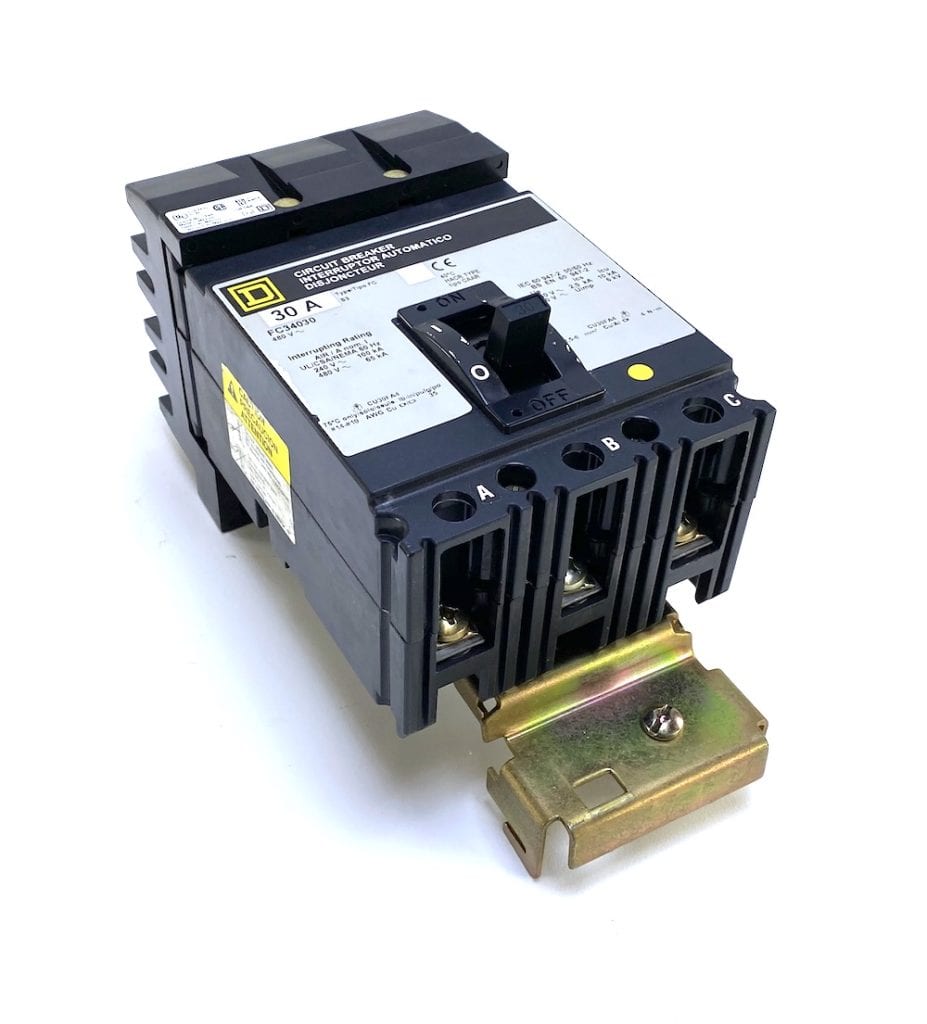 Square D FC34030 3 Pole 30 Amp 480 Vac I-Line Circuit Breaker ...