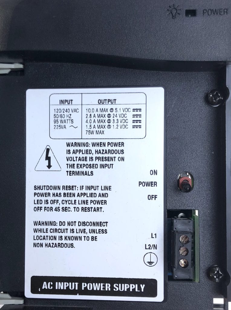 Allen Bradley 1756-PA72 Ser B Rev L01 ControlLogix AC Power Supply ...