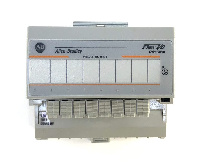 Allen Bradley 1794-OW8 Flex I/O Ser A Rev A01 Relay Output w/Base ...