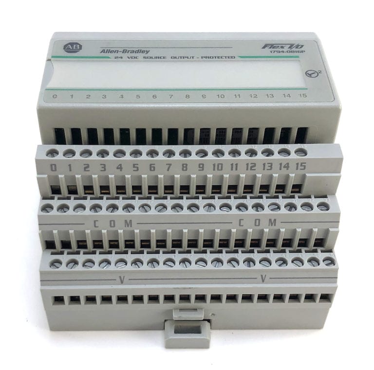 Allen Bradley 1794-OB16P Rev A01 24V Output Module w/Base | Electrical ...