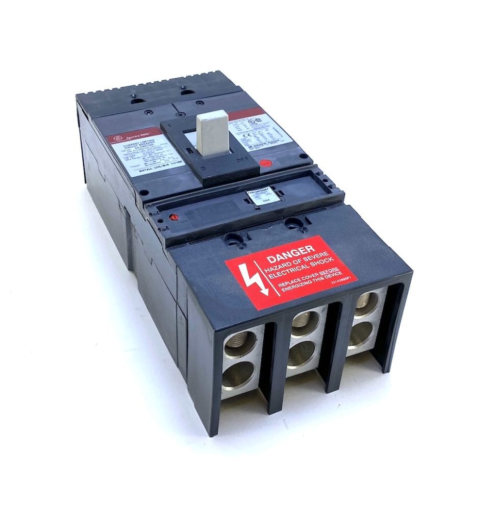 General Electric SGLA36AT0400 3P 400 Amp 600V Breaker w/225A Plug