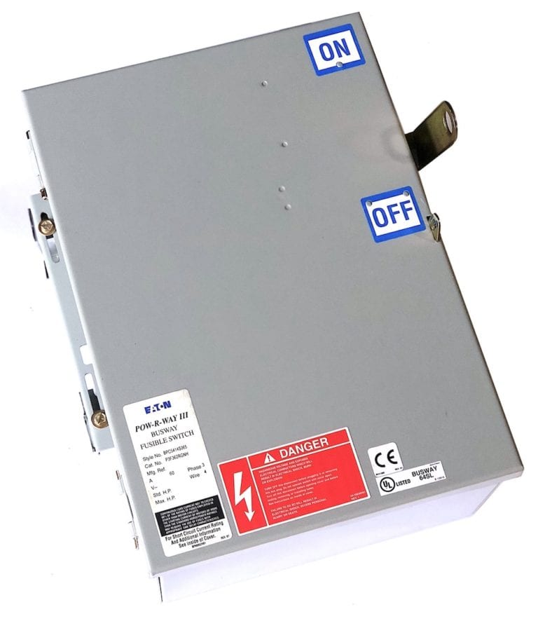 Eaton Cutler Hammer P3F362RGNH 3 Phase 60 Amp Buss-Plug (New In Box ...