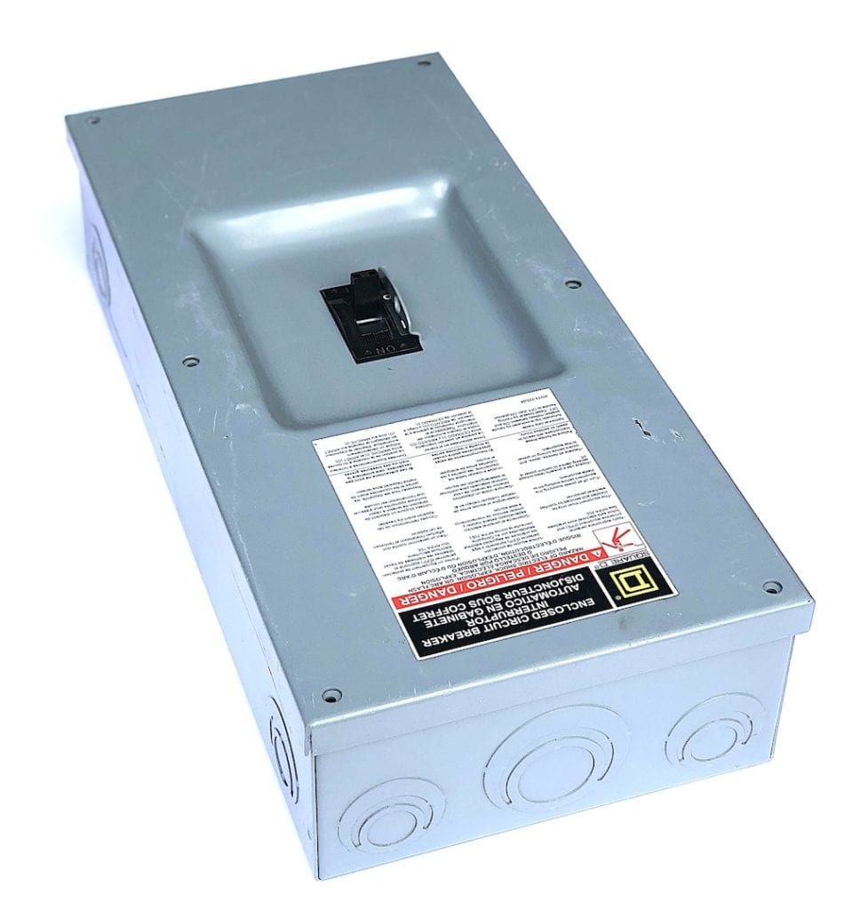 Square D FA100S 100Amp 600V Type 1 Breaker Enclosure w/Breaker ...