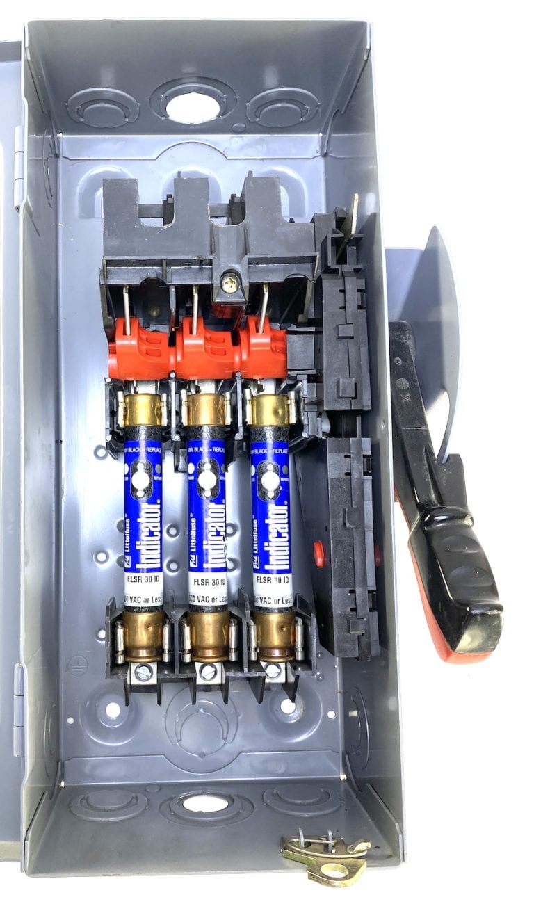 Square D H361 30 Amp 600 Vac Heavy Duty Safety Switch w/30A Fuses