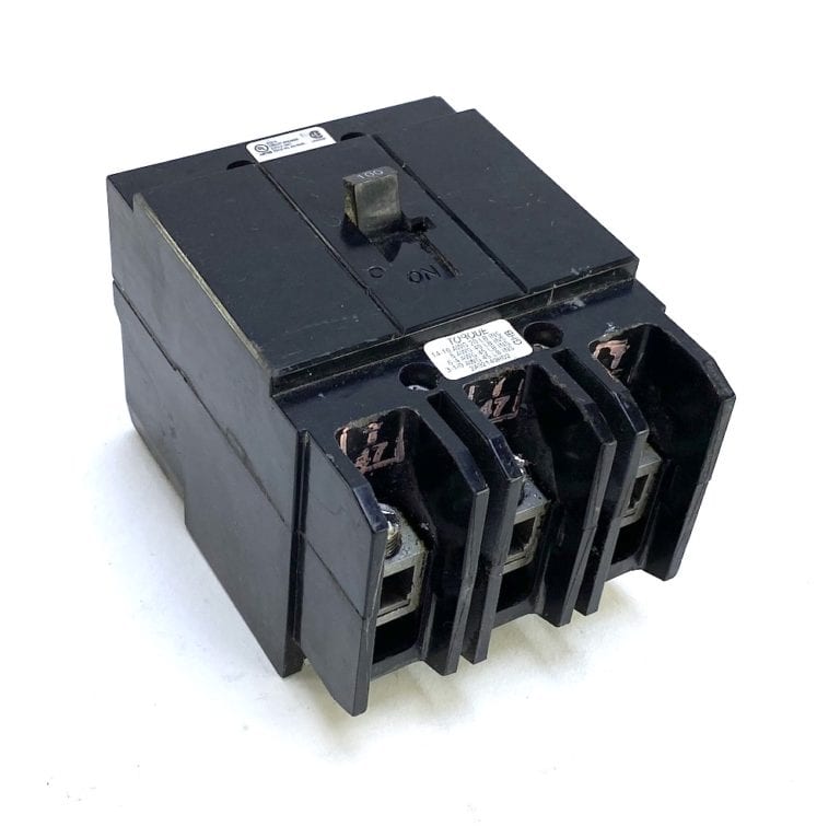 Eaton Cutler Hammer GHB3100 3 Pole 100 Amp 480 Vac Breaker