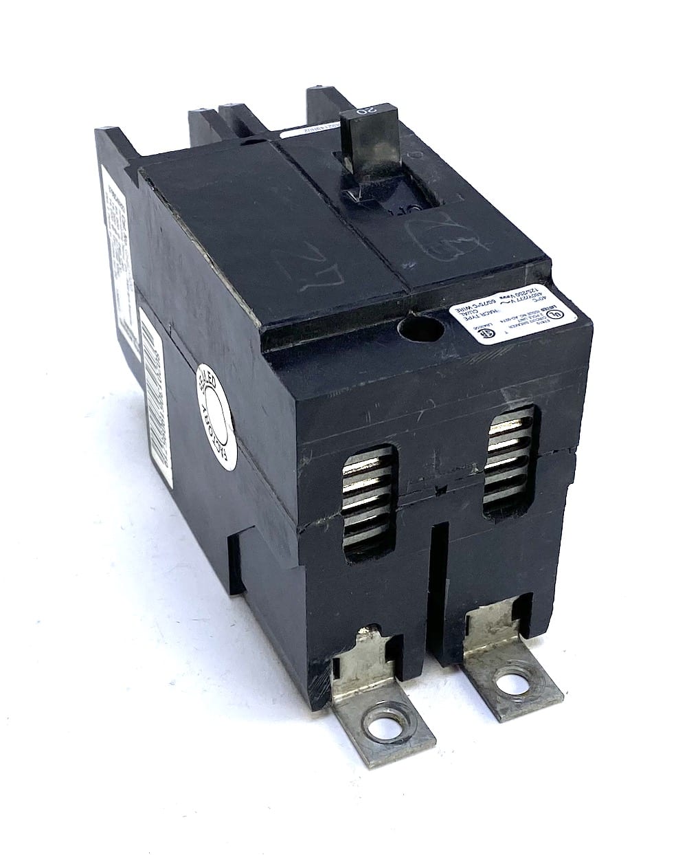 Eaton Cutler Hammer GHB2020 2 Pole 20 Amp 480 Vac Circuit Breaker