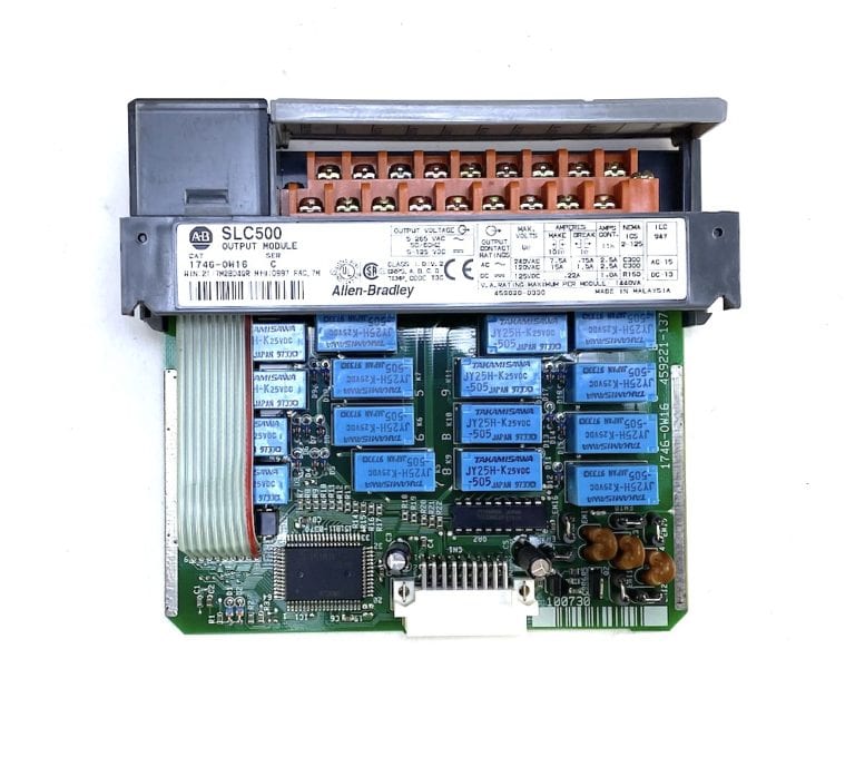 Allen Bradley 1746-A13 SLC 500 13-Slot Rack w/1 Adapter + 2 OUT + 6 IN ...