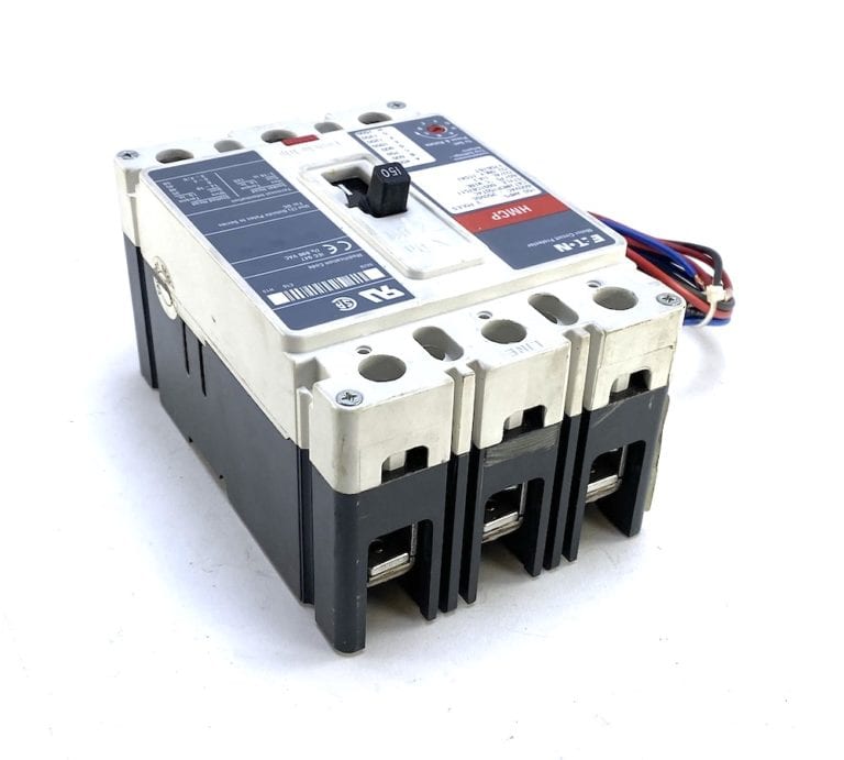 Eaton HMCP150T4C 3 Pole 150 Amp 600 Vac Circuit Breaker w/Aux ...