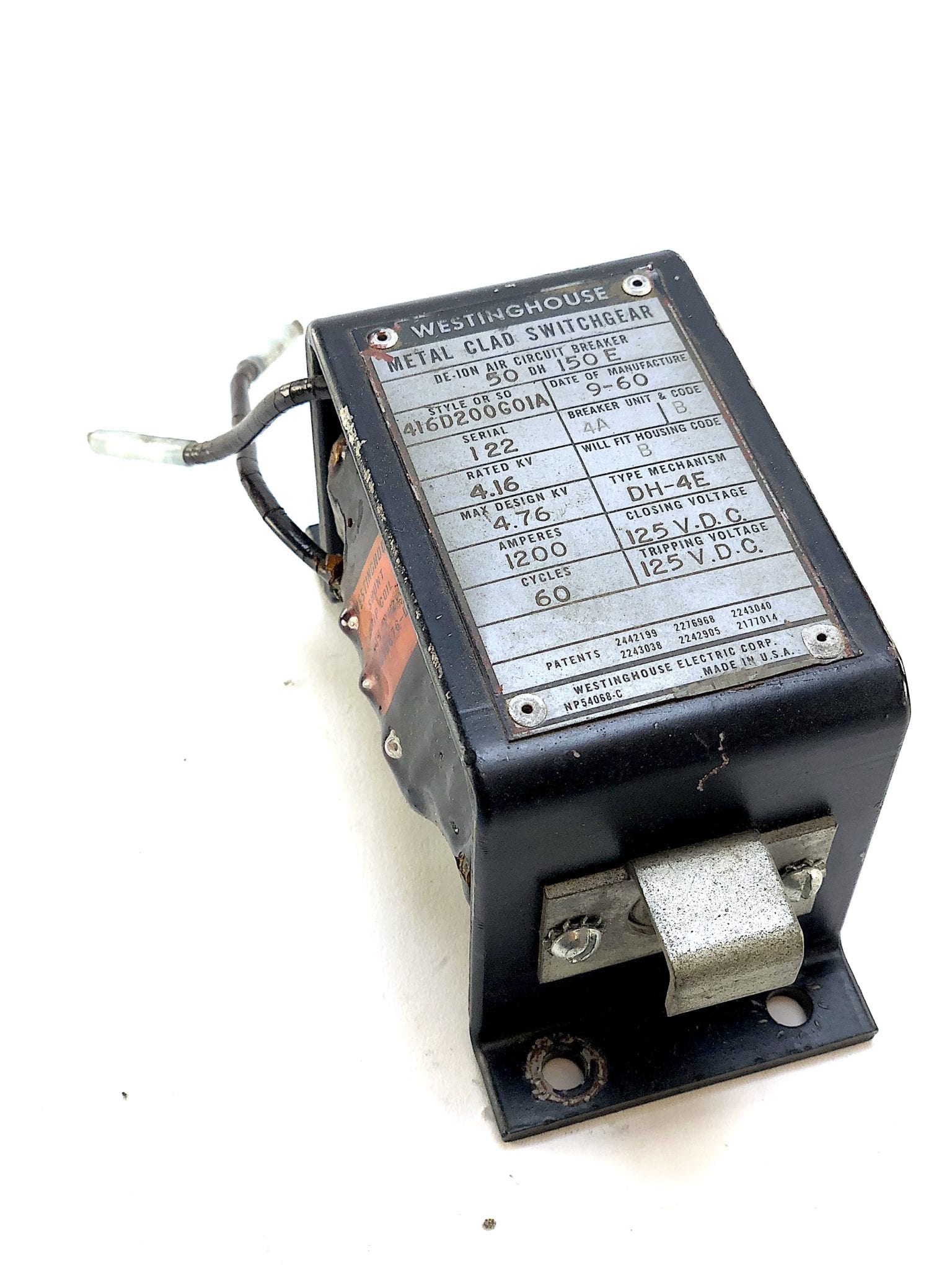 Westinghouse S476676D 125 VDC Shunt Trip Coil | Electrical Power and ...