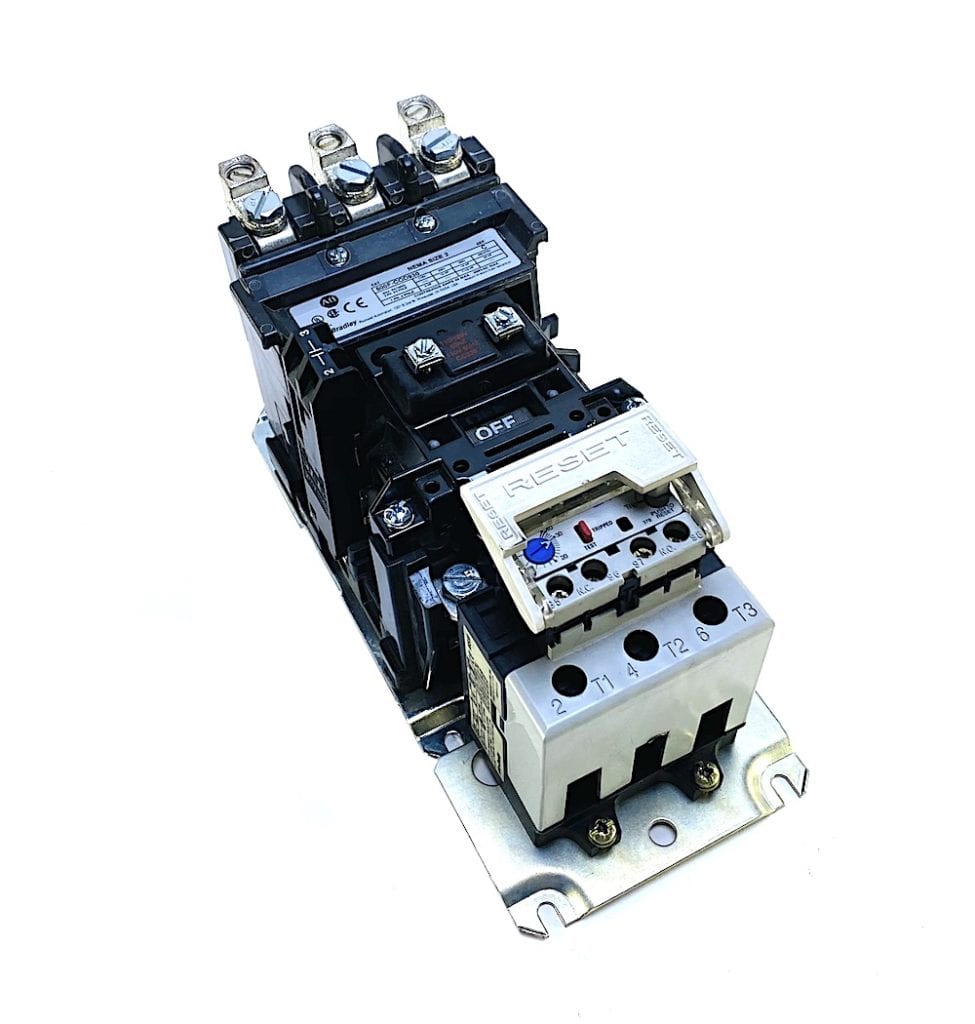Allen Bradley 500F-COD930 3 Pole Size 2 Motor Starter w/120V Coil ...
