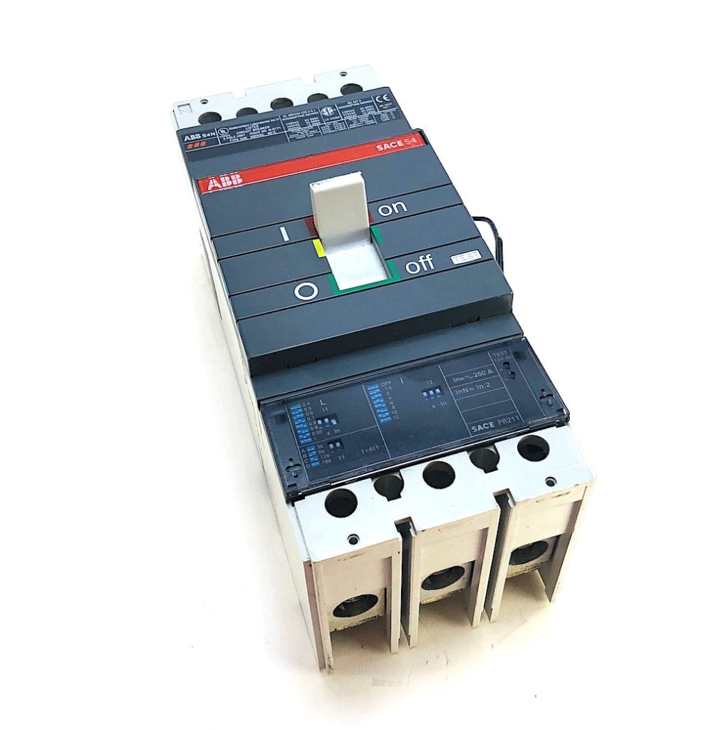 ABB Sace S4N 3 Pole 250 Amp 600 Vac Circuit Breaker w/Shunt Trip ...