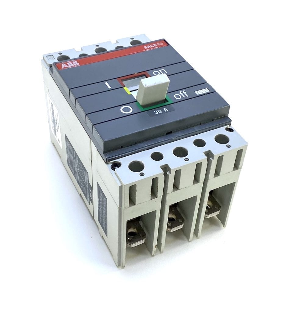 ABB Sace S3N 3 Pole 30 Amp 600 Vac Circuit Breaker w/Shunt Trip | Electrical Power and Control ...