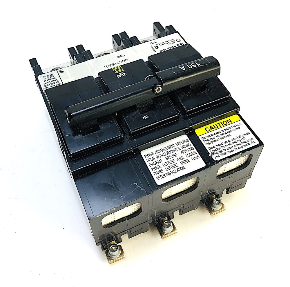 Square D QOB3150VH 3 Pole 150 Amp 240 Vac Circuit Breaker | Electrical ...