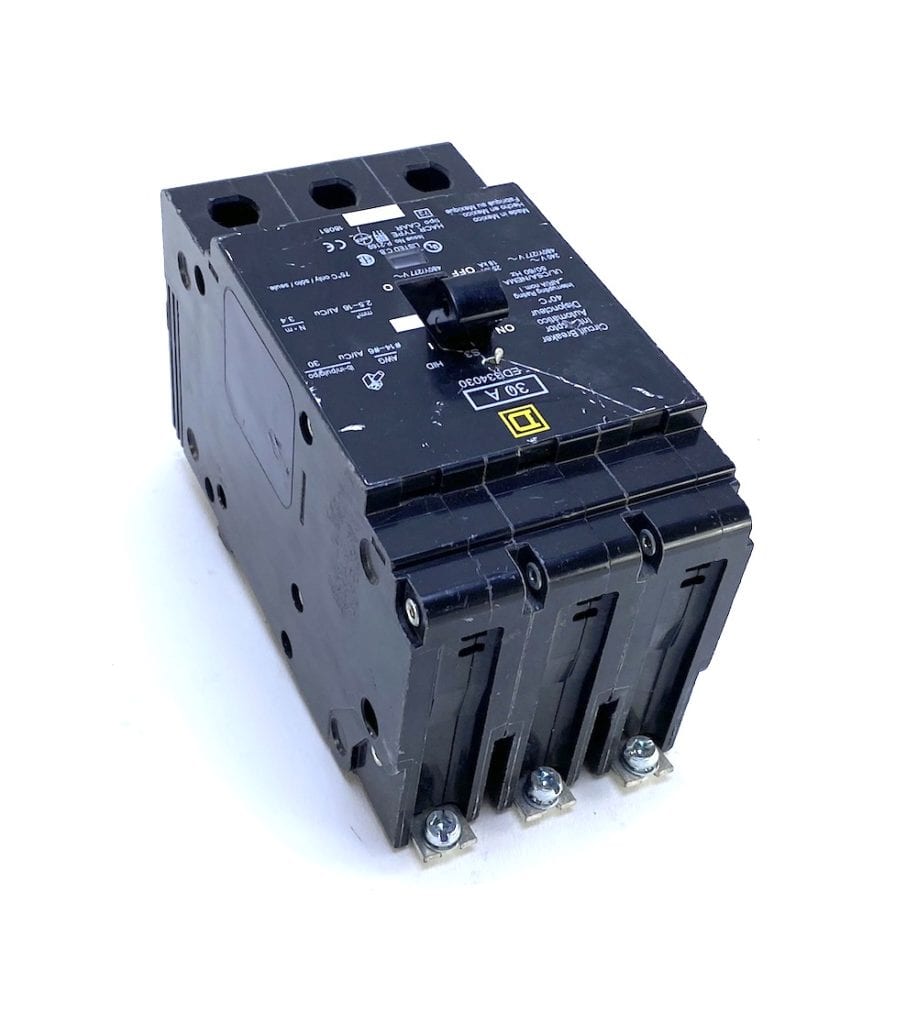 Square D EDB34030 3 Pole 30 Amp 480Y/277 Vac Circuit Breaker