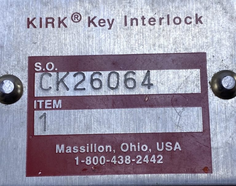 KIRK CK26064 Kirk Key Interlock w/Key (No Mounting Bolts) | Electrical ...
