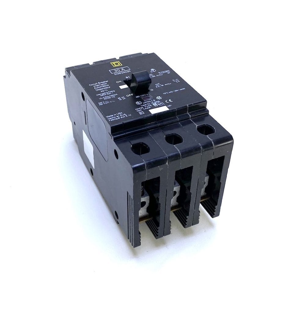 Square D EGB34030 3 Pole 30 Amp 480Y/277 Vac Circuit Breaker