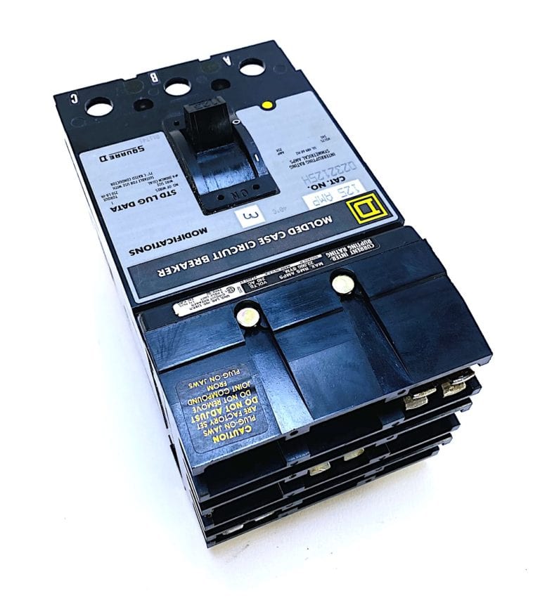Square D Q232125H 3 Pole 125 Amp 240 Vac I-Line Circuit Breaker