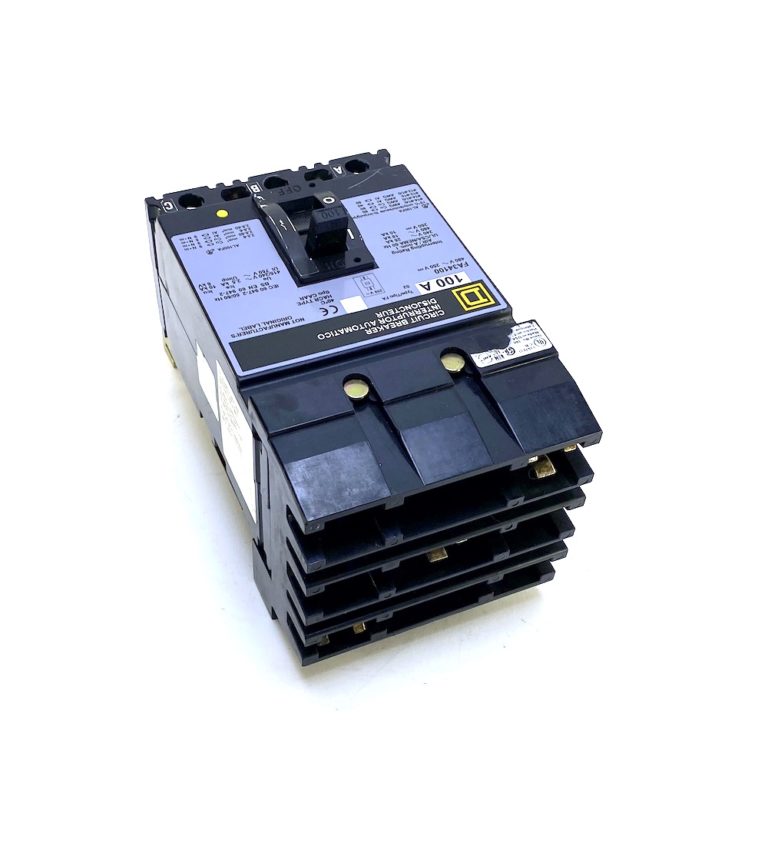 Square D FA34100 3 Pole 100Amp 480V I-Line Circuit Breaker (Chip)