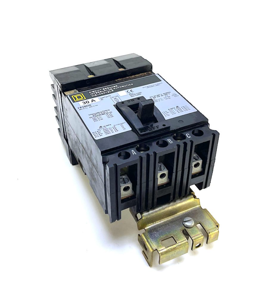 Square D FA34030 3 Pole 30 Amp 480 Vac I-Line Circuit Breaker