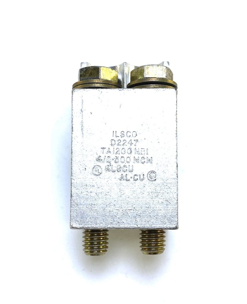 ILSCO TA1200NB1 D2247 4/0-500MCM Lug w/Inserts + Bolts (NIB)