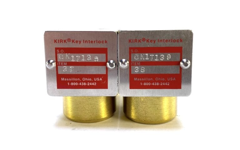 KIRK CK17199 Double + Single Kirk Key Interlocks w/2 Keys