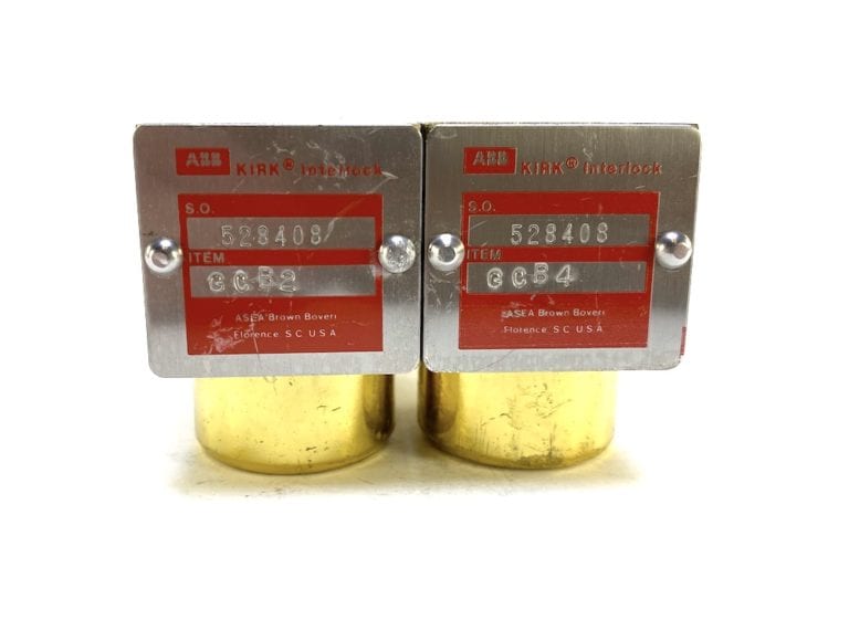 ABB 528408 Double + Single Kirk Key Interlocks w/2 Keys