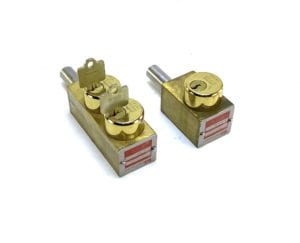 ABB 528408 Double + Single Kirk Key Interlocks w/2 Keys