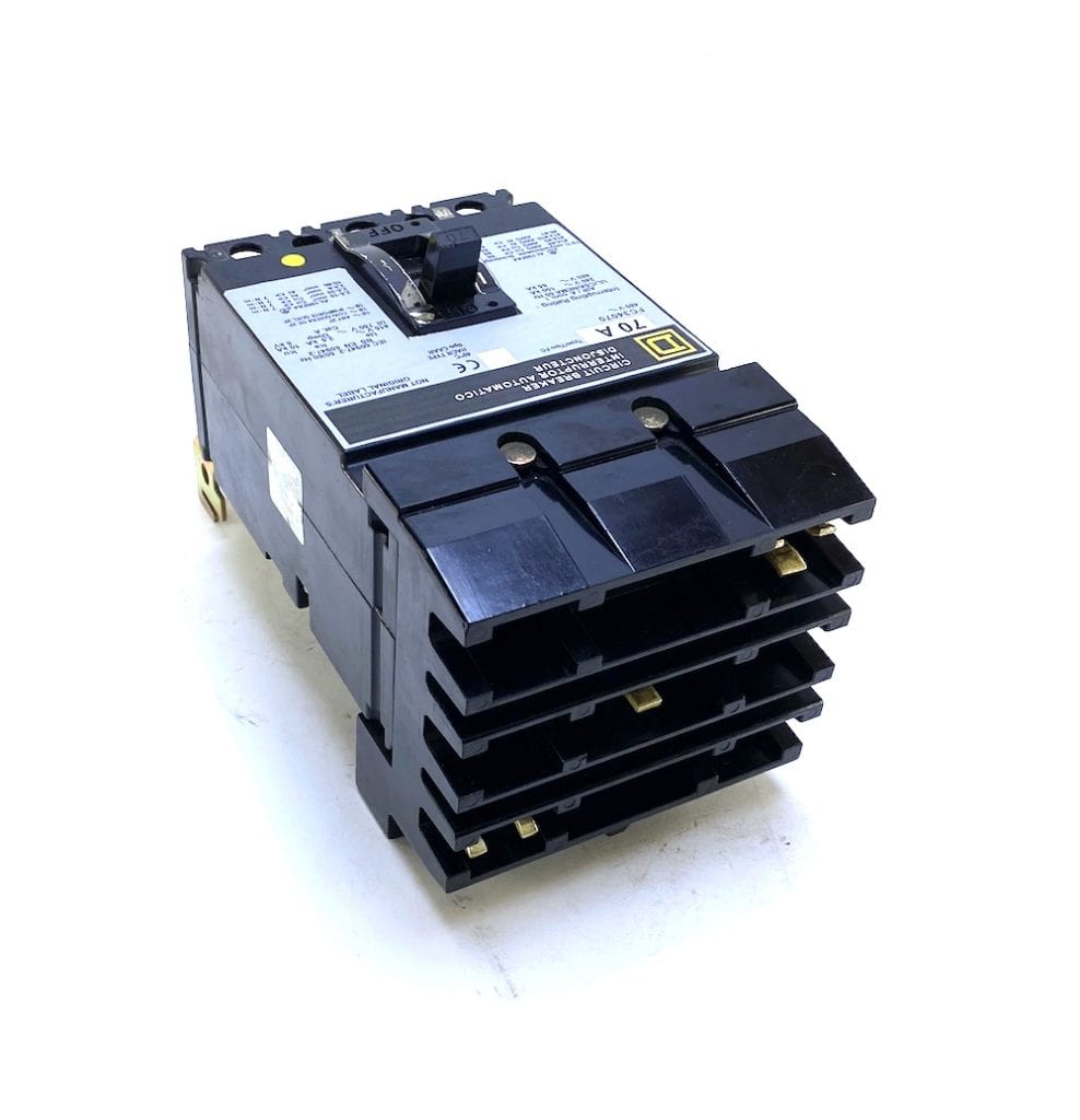 Square D FC34070 3 Pole 70 Amp 480 Vac I-Line Circuit Breaker