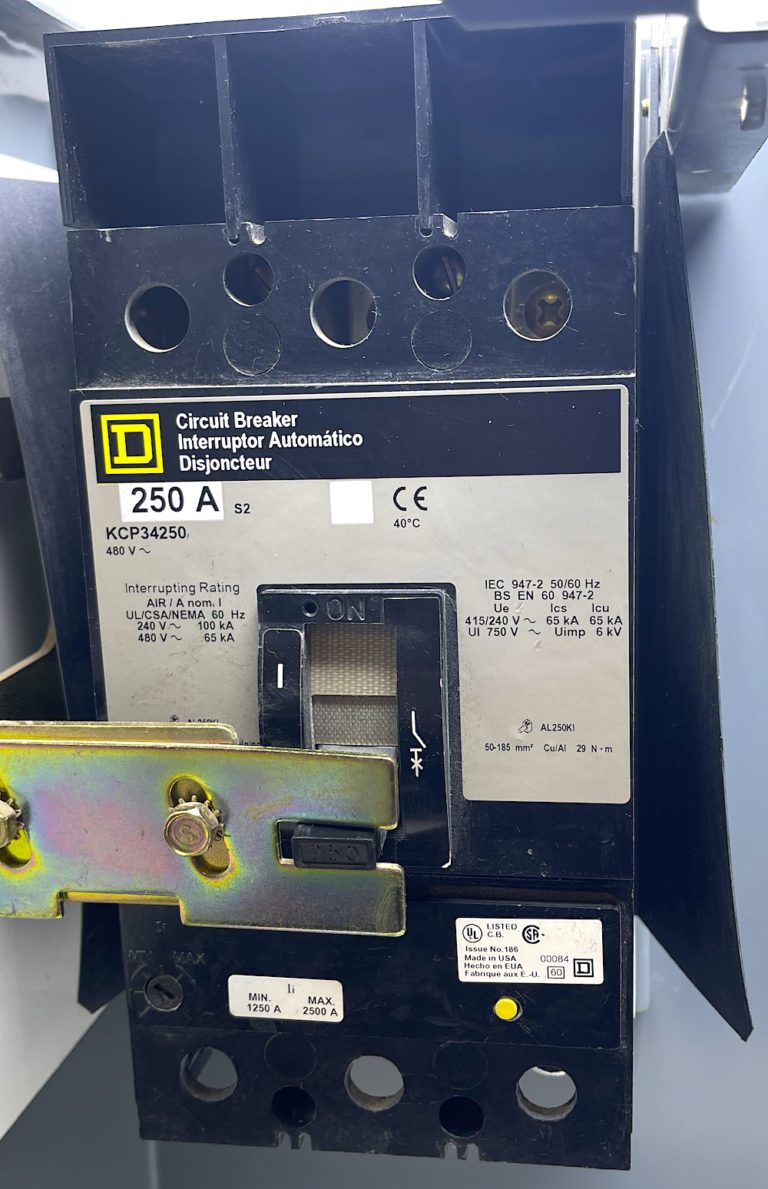 Square D Model 6 21" 250 Amp 480V MCC Bucket w/Breaker (No Door)