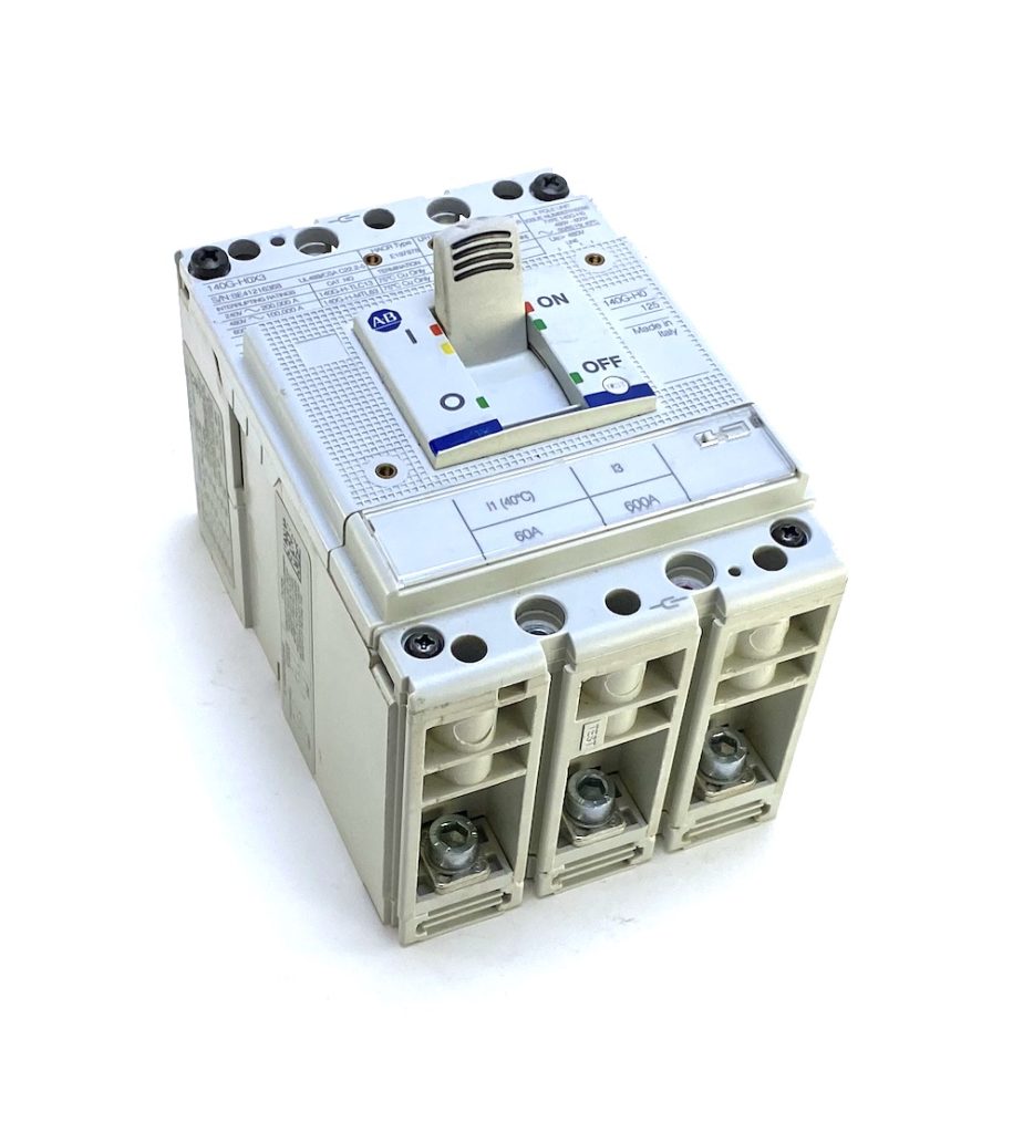 Allen Bradley 140G-H0C3-C60 3P 125A Breaker w/60A Trip (CHIPPED)