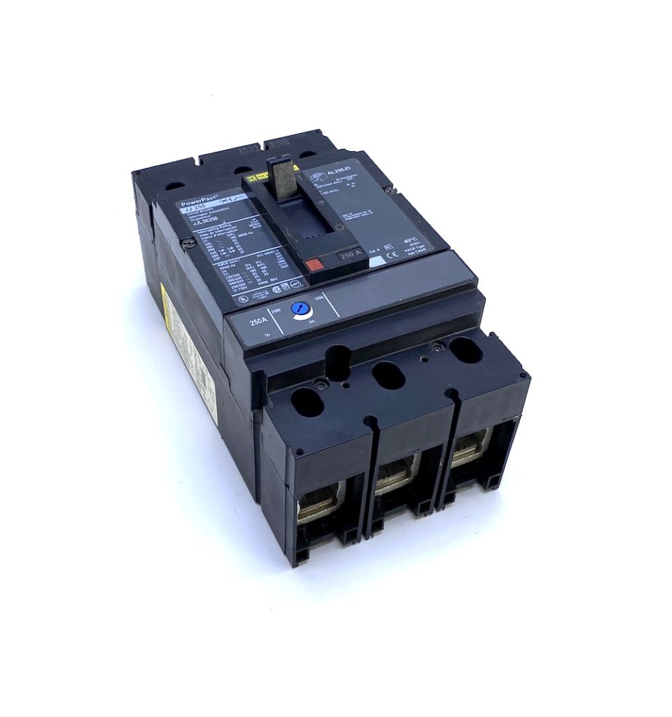 Square D JJL36250 3 Pole 250 Amp 600Vac PowerPact Circuit Breaker
