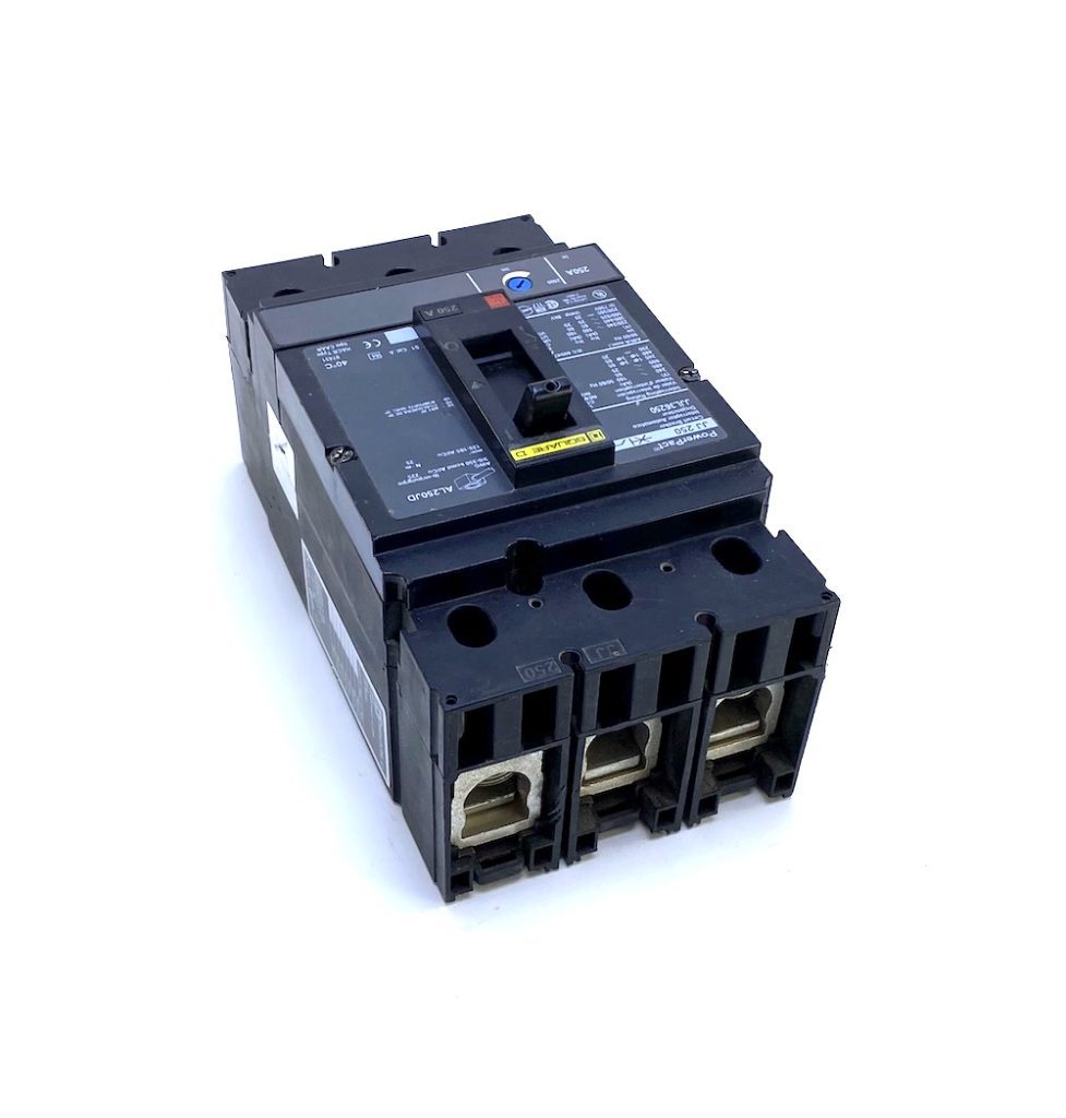 Square D JJL36250 3 Pole 250 Amp 600Vac PowerPact Circuit Breaker